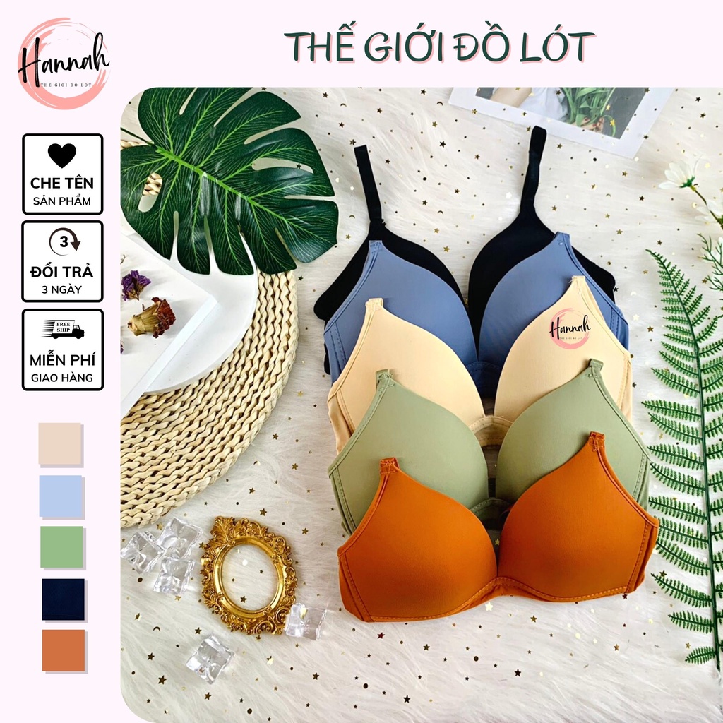 Mua Áo lót đúc su nước màu trơn siêu nhẹ không gọng xuất nhật Basic HANNAH SECRET A04 giá rẻ ...