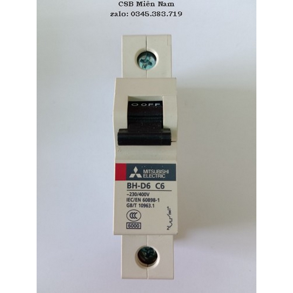Mua Aptomat MCB BH-D6 1P Type C N Mitsubishi (New Chính Hãng) giá rẻ nhất | TecKi.Vn