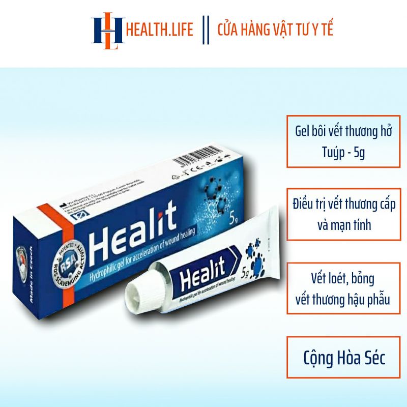 HEALIT GEL BÔI VẾT THƯƠNG HỞ - CỘNG HÒA SÉC | Shopee Việt Nam