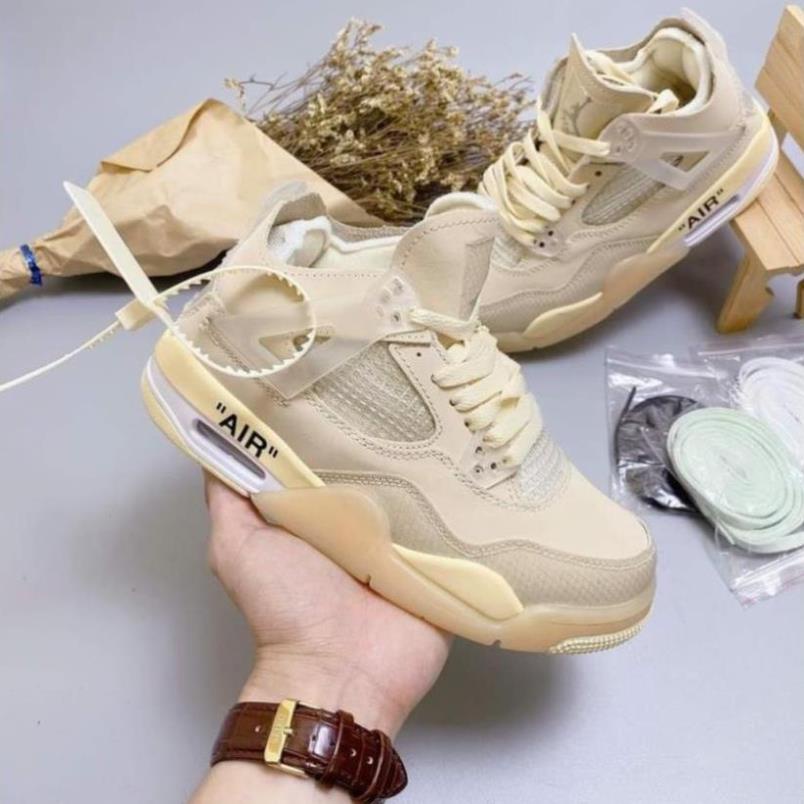 Mua Giày air Jordan 4 retro off white sail , Giày sneaker JD4 high màu ...