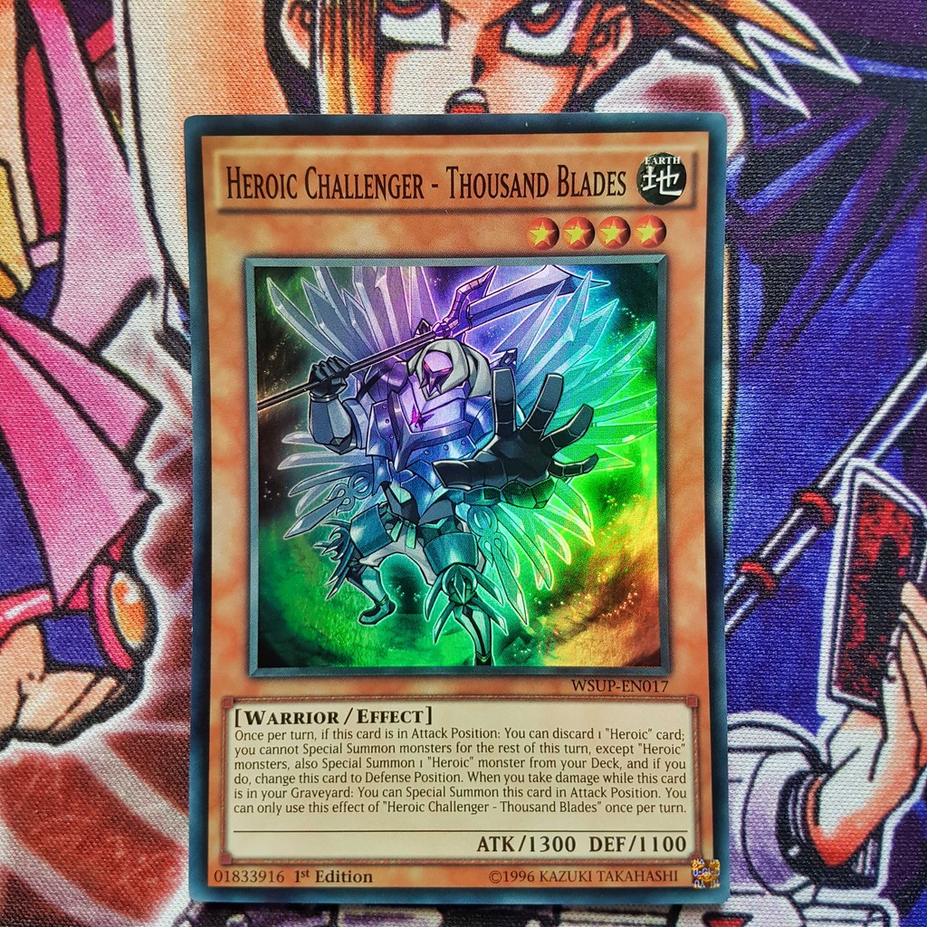 Thẻ bài Yugioh chính hãng | Heroic Challenger - Thousand Blades | WSUP ...