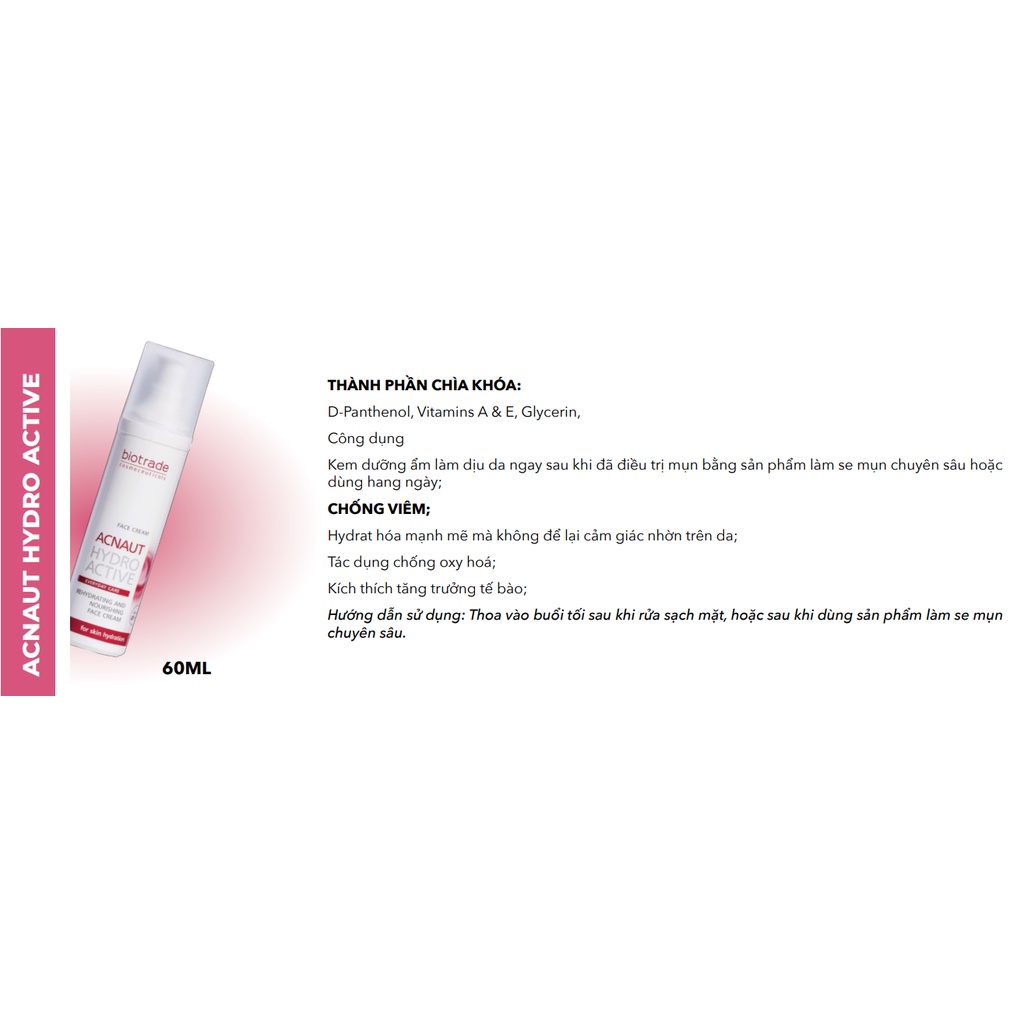 Mua Kem Dưỡng Dành Cho Da Mụn - Biotrade Acne Out Hydro Active Cream ...