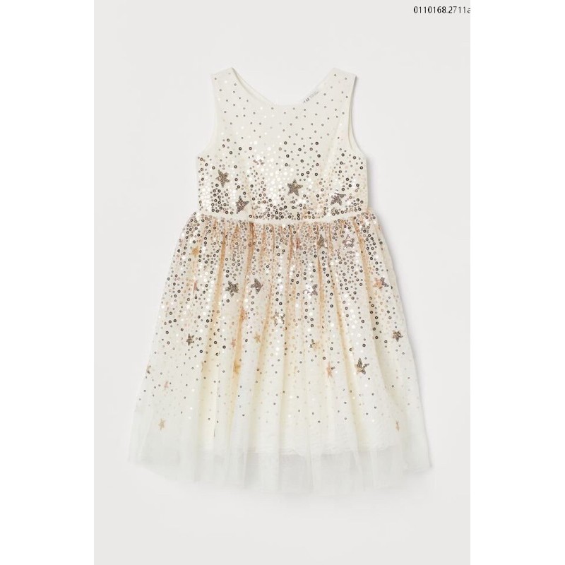 Mua Đầm Kim Sa Trái Tim Màu Vàng Kem HM giá rẻ nhất | TecKi.Vn