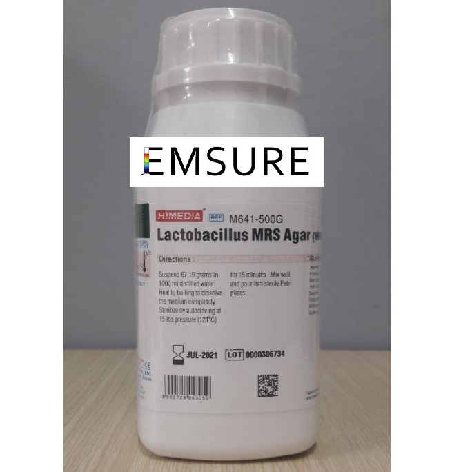 Agar Powder HiMedia M641-100G Lactobacillus MRS Agar 100 G Mrs Broth ...