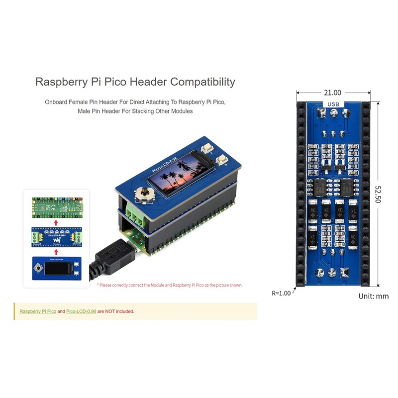 Mua Mô Đun 2 Kênh RS485 Cho Bo Mạch RPI Raspberry Pi PICO RP2040 UART to RS485 online trên ...