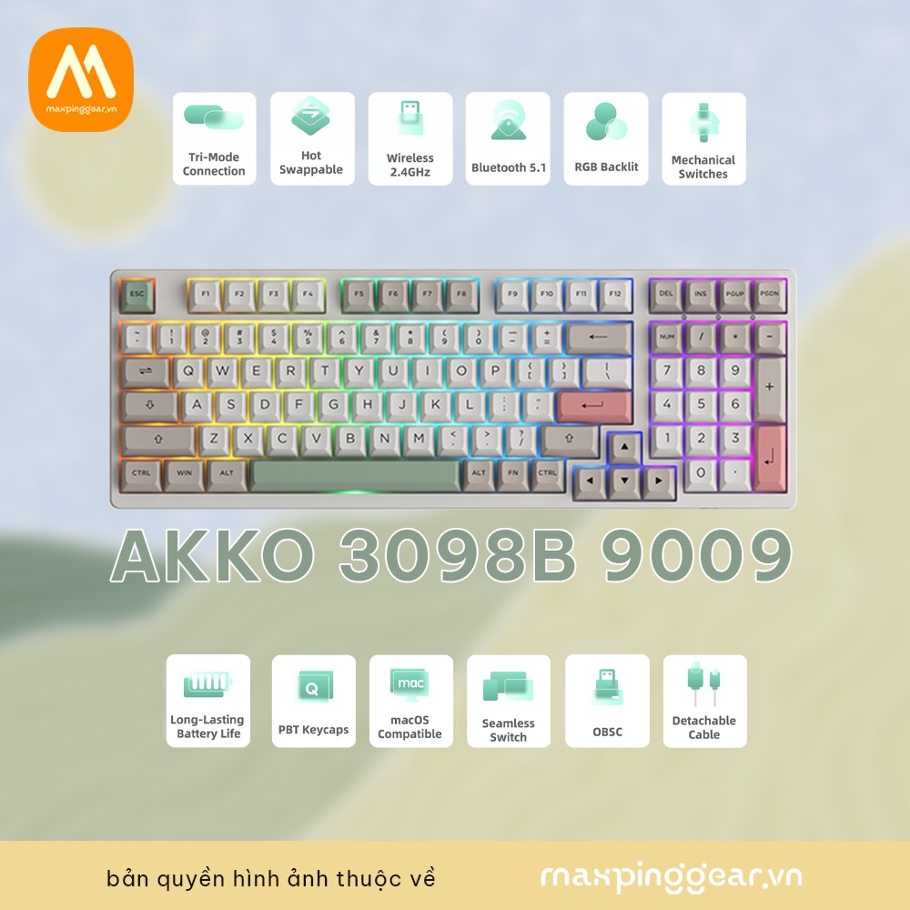 Bàn phím cơ AKKO 3068B Plus World Tour Tokyo R2 | Kit Buy