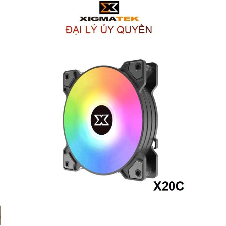 Quạt Fan Xigmatek X20C LED RGB CIRCLE (12x12cm) | Shopee Việt Nam