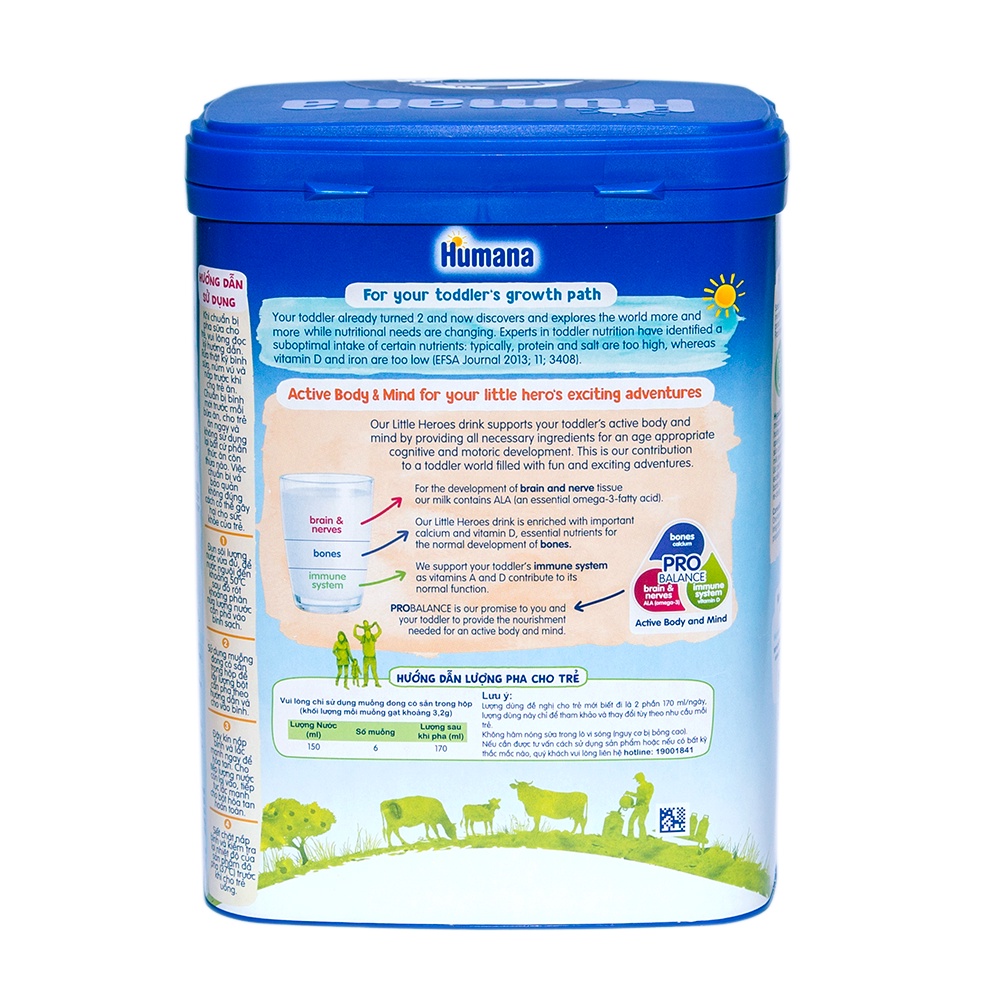Mua Sữa Bột Công Thức Dinh Dưỡng Dành Cho Trẻ Từ 24 Tháng Tuổi Humana ...