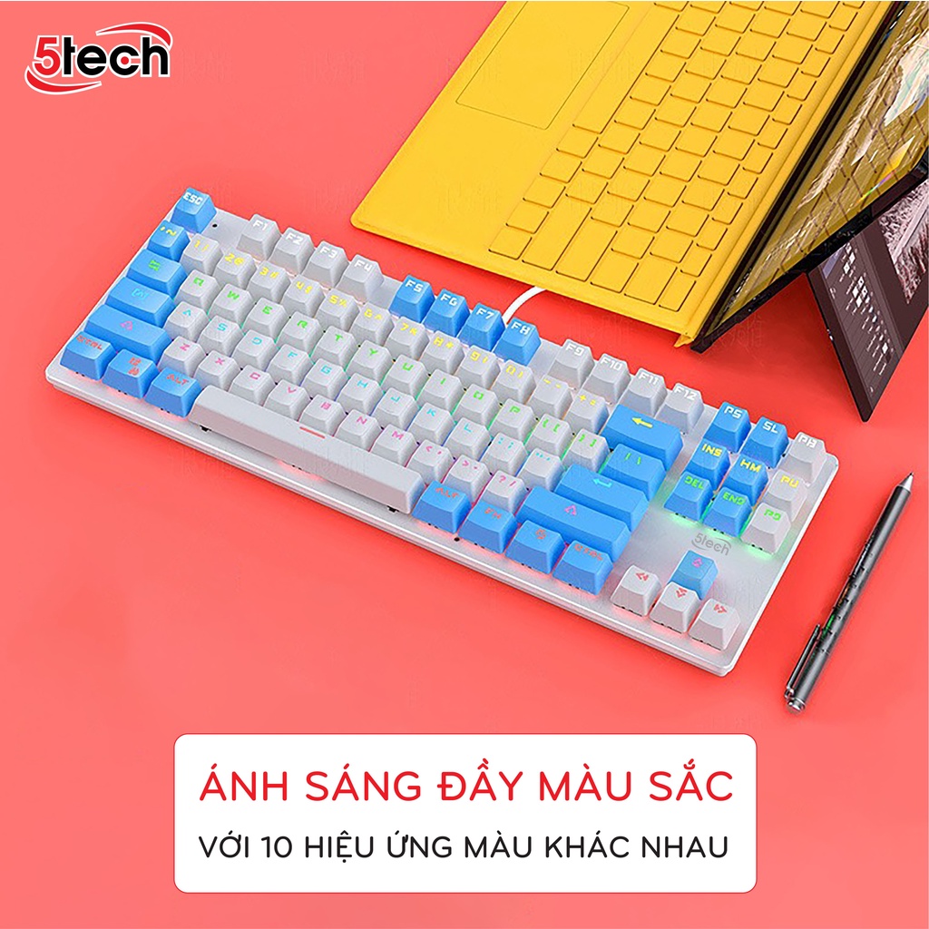 Mua Bàn phím cơ gaming máy tính 5TECH,87 phím với nhiều hiệu ứng led ...
