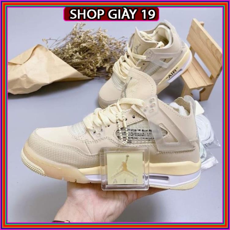 Mua Giày air Jordan 4 retro off white sail , Giày sneaker JD4 high màu ...
