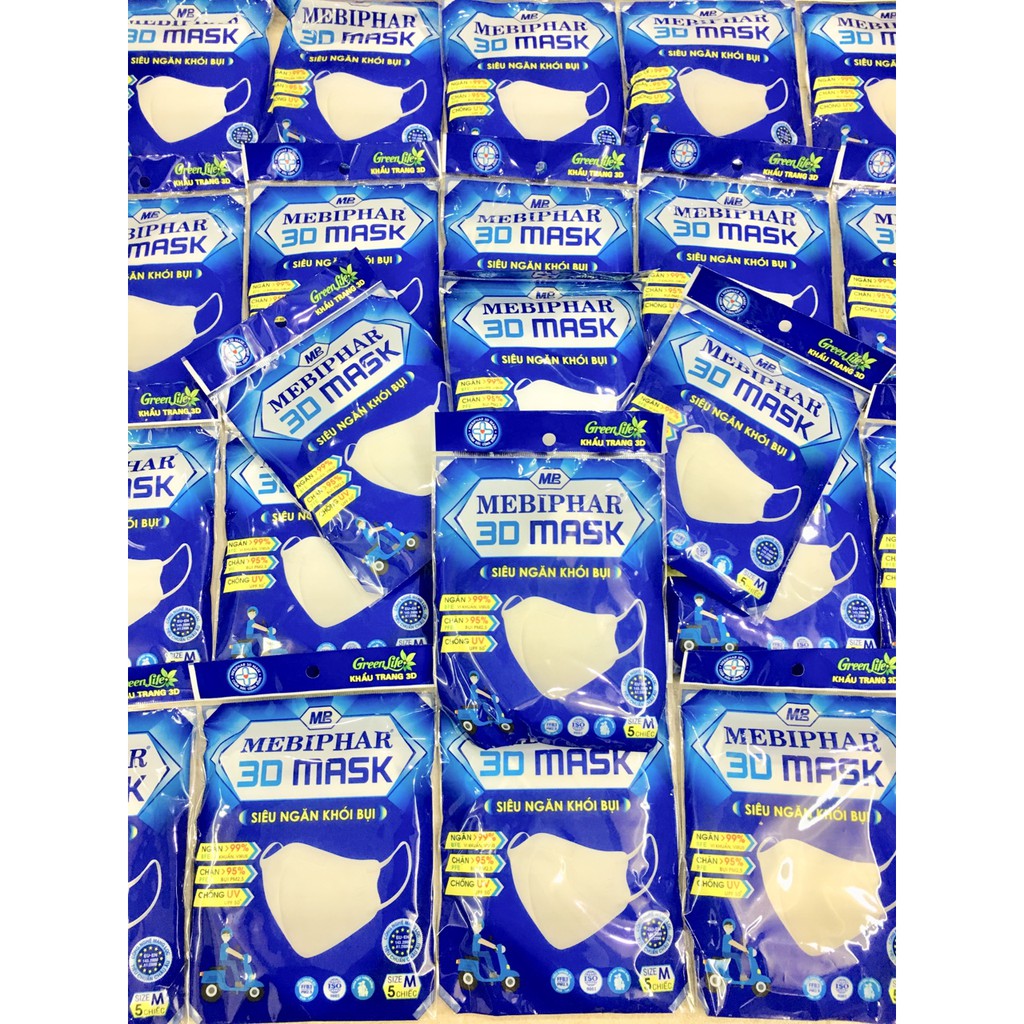 KHẨU TRANG MEBIPHAR 3D MASK [ADULT] 5 CHIẾC/TÚI | WebRaoVat - webraovat ...