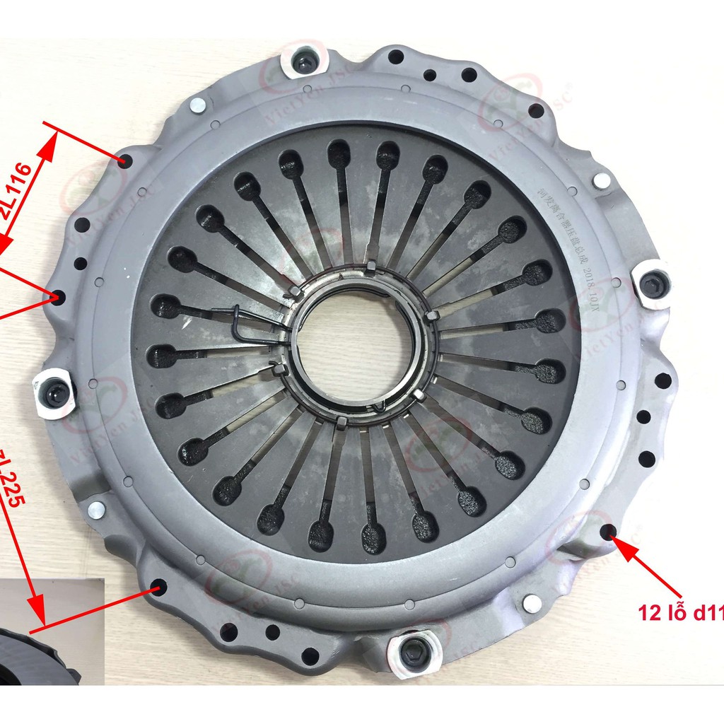Mua Mâm ly hợp, Mâm ép, bàn ép Xe tải, xe ben Howo, shacman, Dongfeng ...