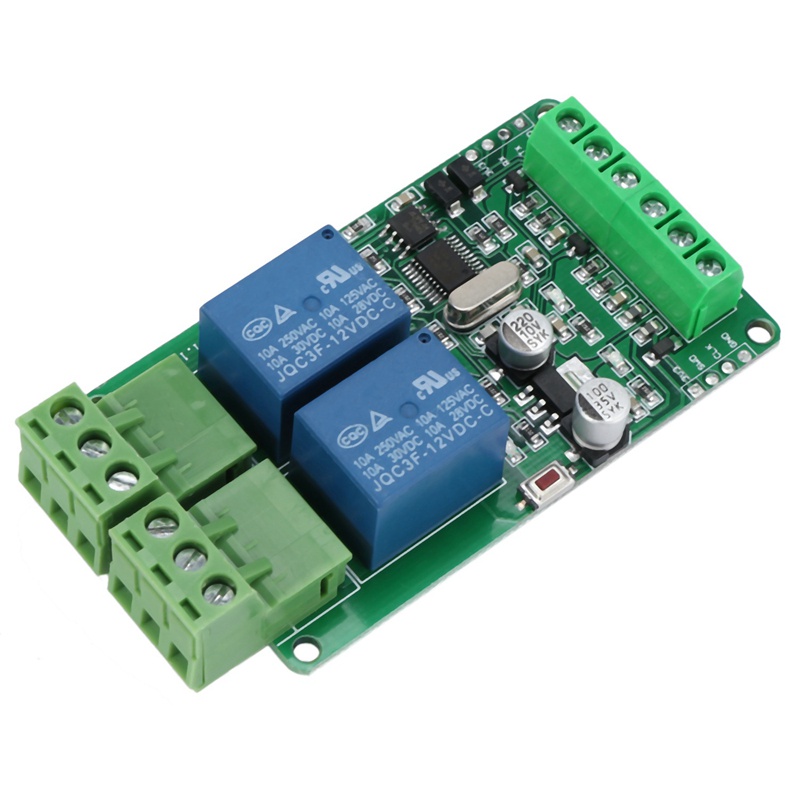 Mua bus-rtu 2-way relay ule Output 2 input channel switch TTL / RS485 communication interface ...