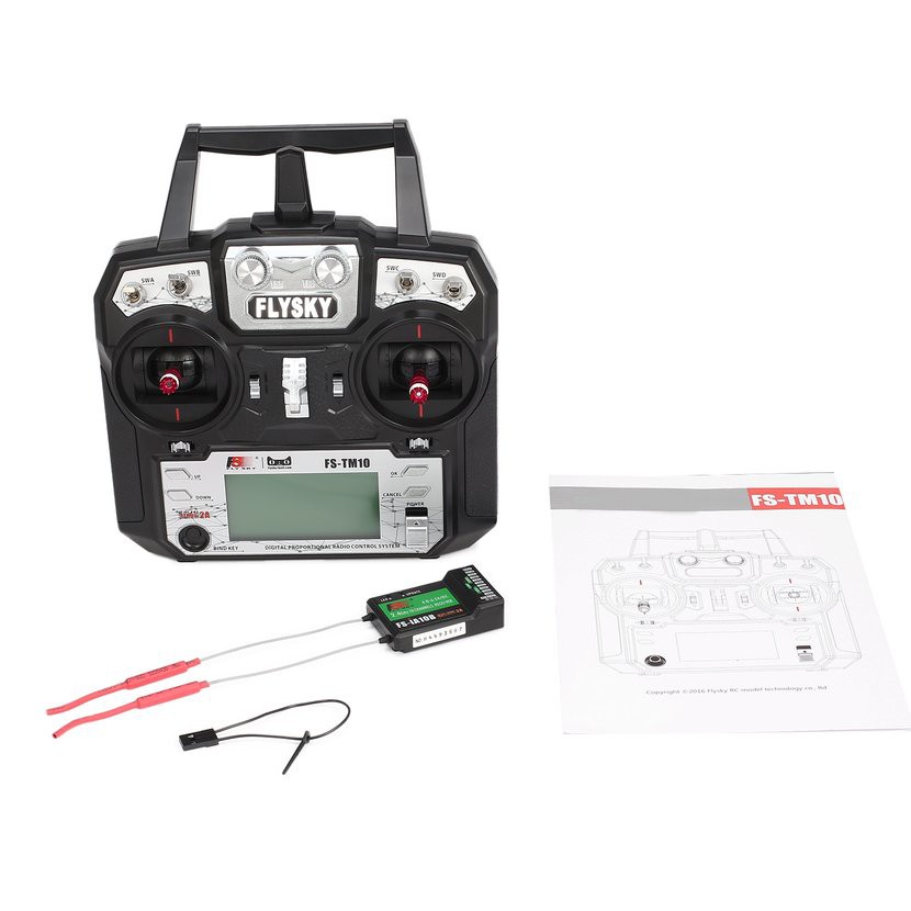 M1/B5 Flysky FS-TM10 FS-i6X 10CH 2.4GHz AFHDS RC Transmitter with FS-IA10B Receiver – Đồ chơi trẻ em