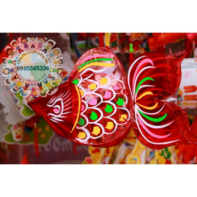 Mua Lồng đèn Trung thu truyền thống hình con cá - Lồng đèn giấy bóng ...