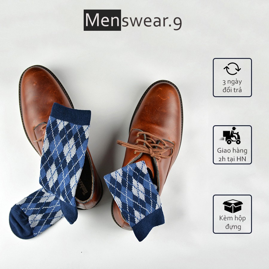 [ TẤT NAM ] Vớ dài nam họa tiết quả trám hàng cao cấp hãng Echenon P6M9 ...