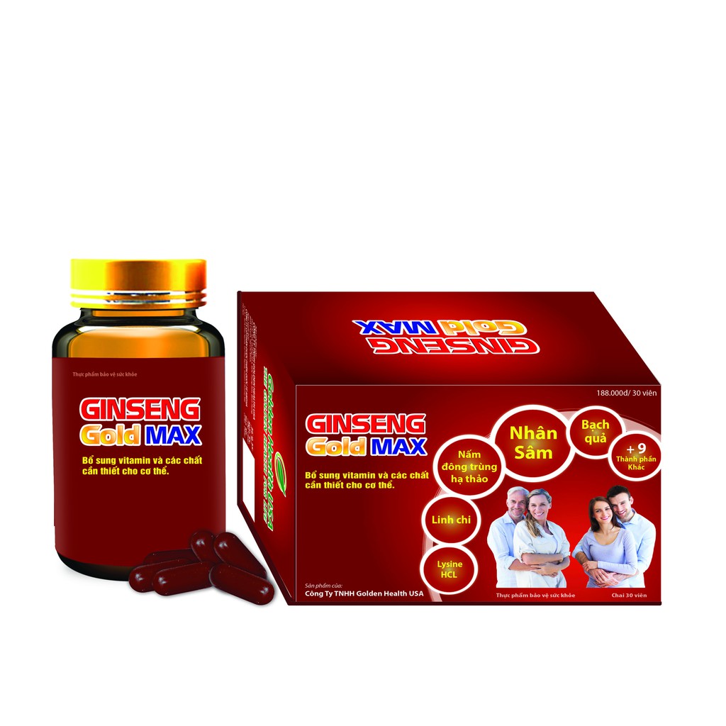 [Chính Hãng] GINSENG GOLD MAX (CHAI) Bổ sung vitamin và các dưỡng chất ...