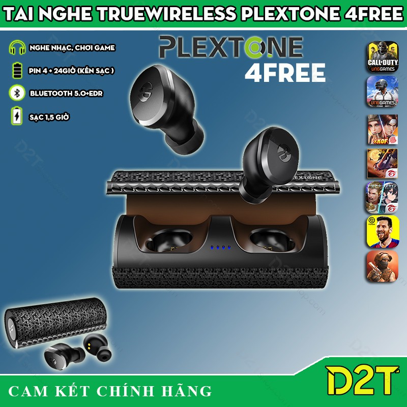 Plextone 4Free |Tai nghe truewireless in-ear độ trễ thấp,nghe nhạc ...