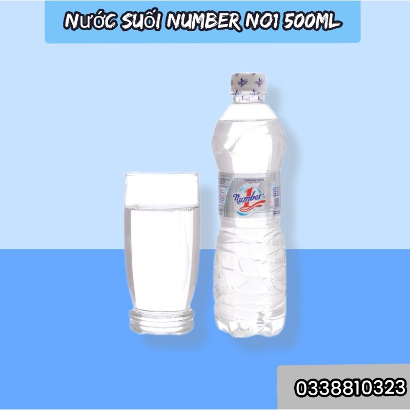 Thùng 24 chai nước suối tinh khiết Numberno1 loại chai nhựa 500ml - Nước lọc đóng chai | VietMart.co