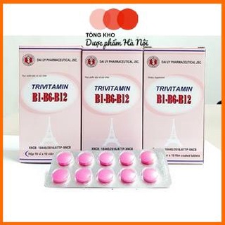 Trivitamin 3B hộp 100 viên nén - Bổ sung vitamin B1- B6 - B12 mẫu mới ...