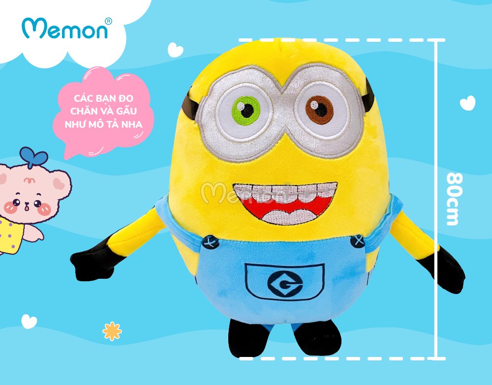 Gấu Bông Minions Niềng Răng Cho Bé Cao Cấp Memon | Shopee Việt Nam