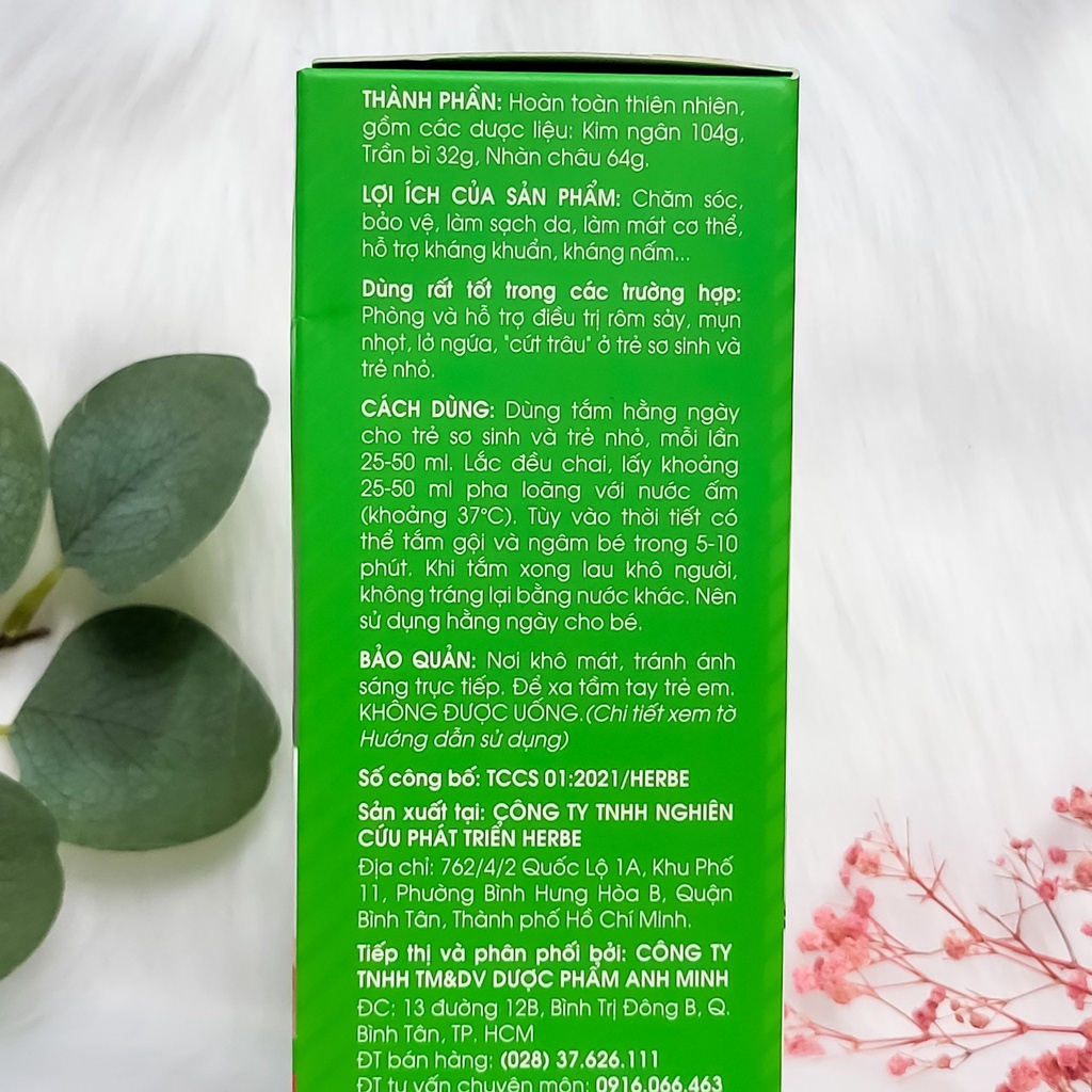 Mua Nước tắm thảo dược cho trẻ sơ sinh và trẻ nhỏ Amibebe Pro chai ...