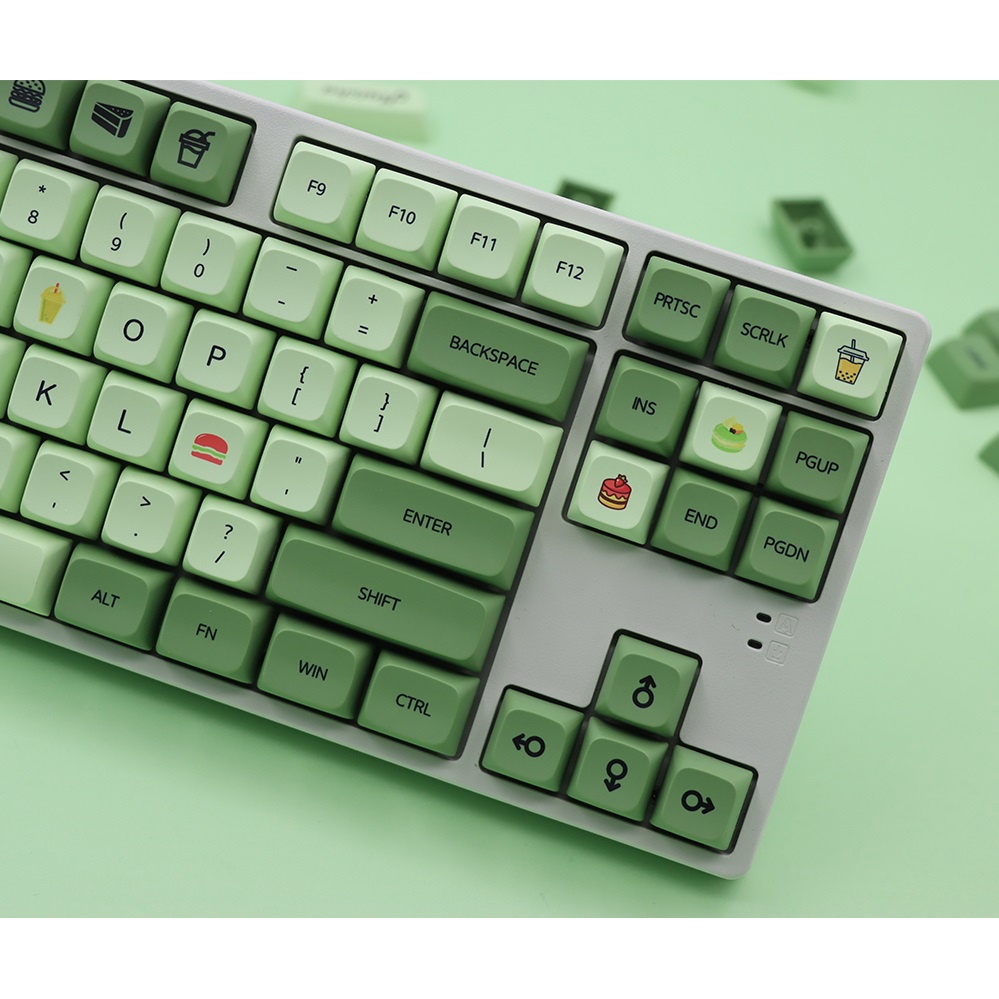 Mua Bộ Keycap PBT nút bàn phím cơ profile XDA Matcha, Eva Red giá rẻ ...