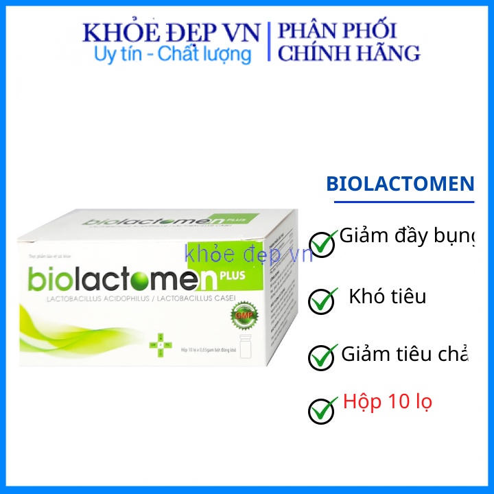 Men vi sinh Biolactomen Plus hỗ trợ điều trị viêm đại tràng, loại khuẩn ...