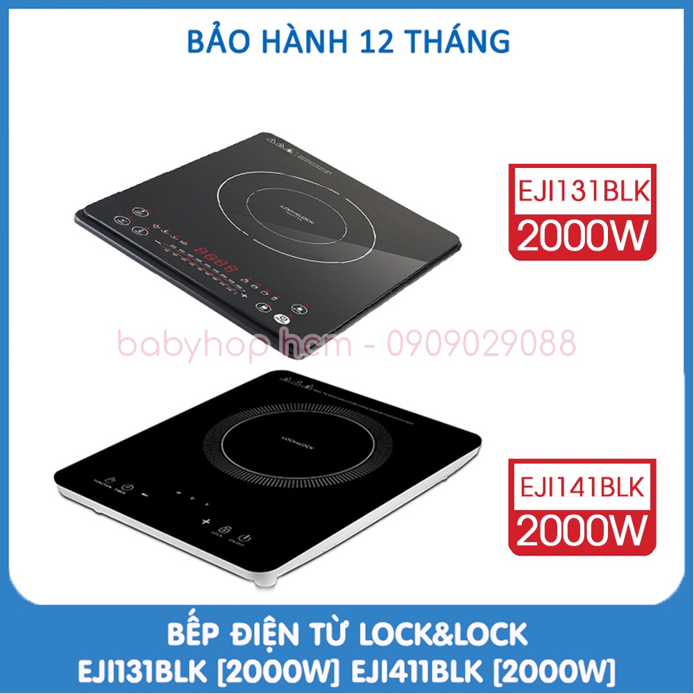 Bếp Điện Từ Ultra-Slim Lock&Lock EJI131BLK 2000W