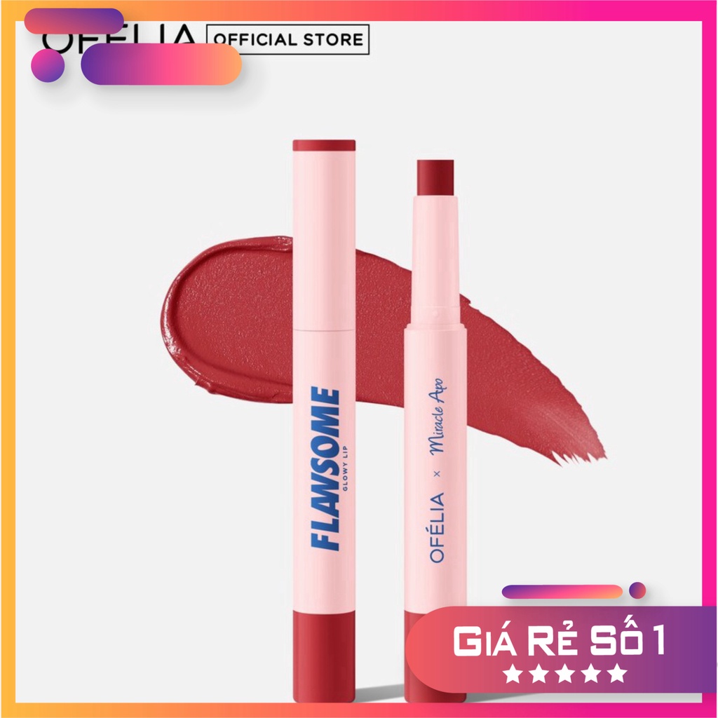 Mua Chính hãng Cutie Pie (Hồng Đất) - Son Sáp Tint Bóng OFÉLIA FLAWSOME ...