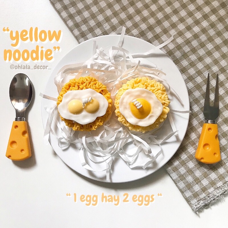 | Yellow Noodie | Nến thơm hình mì gói Ohlala | Shopee Việt Nam