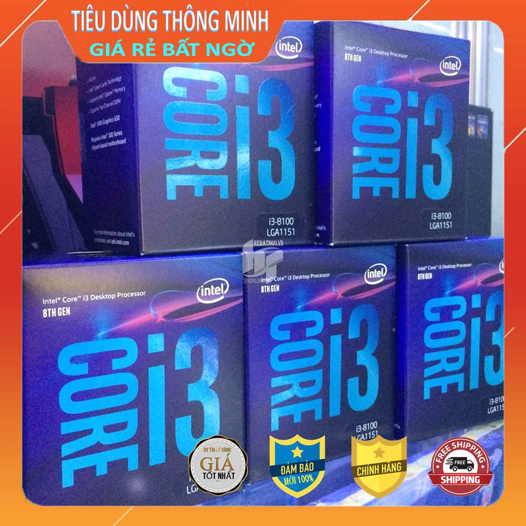 CPU Intel Core I3 8100 3.6GHz SK1151 V2 BOX | Shopee Việt Nam
