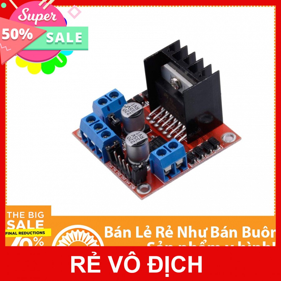 Mạch điều khiển Động cơ DC L298 - Mạch cầu H L298N PWM - module điều ...