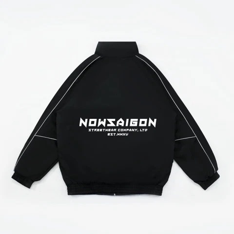 Mua Áo Khoác DÙ VIỀN PHẢN QUANG NOWSAIGON Form rộng Unisex_2022 giá rẻ ...