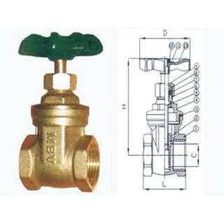 Van cửa đồng PN10 DN15 DN20 DN25 DN32 DN40 | Shopee Việt Nam