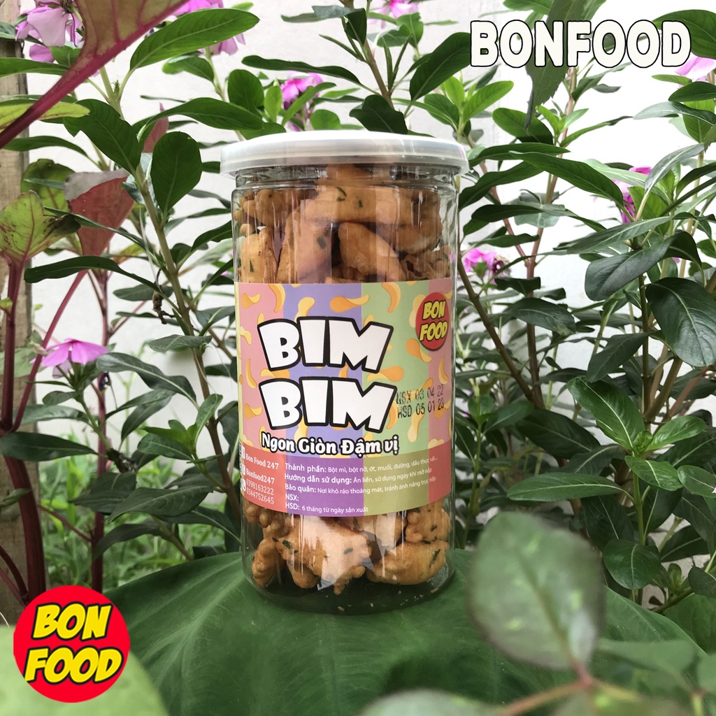 Bim bim snack cua hành Bon Food hộp 150g, bim bim snack cua ăn vặt vừa ...