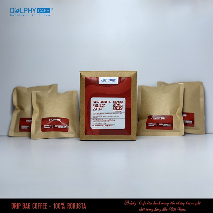 Cà Phê Túi Lọc Phin Giấy Nguyên Chất 100% Robusta Đắk Lắk - Drip Bag ...