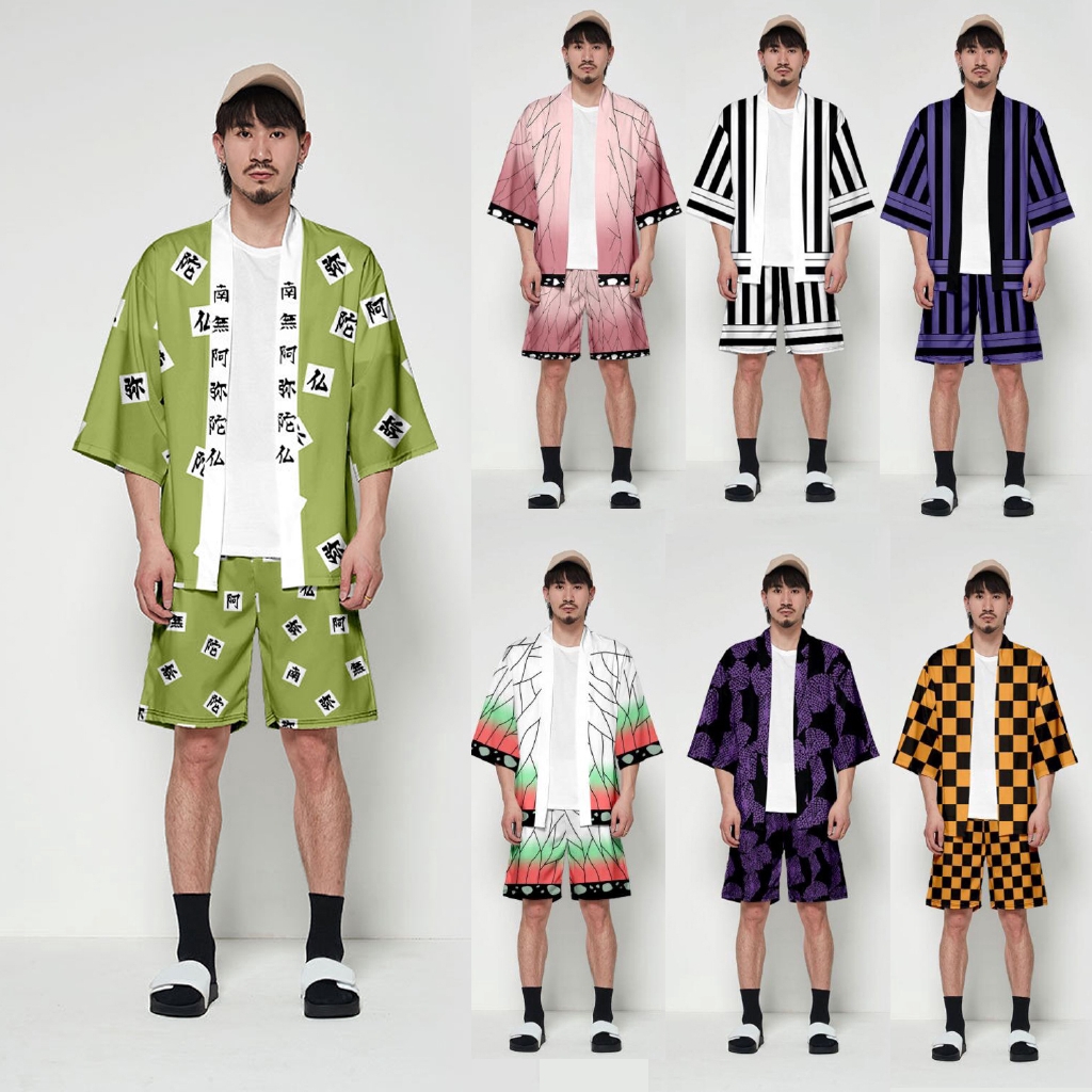Mua Áo khoác kiểu kimono cho nam dùng hóa trang anime Nhật Bản Demon ...