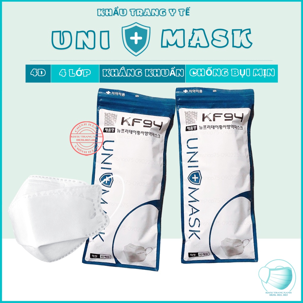 Mua Khẩu trang 4 Lớp KF94 UNI MASK Chống Bụi Mịn Và Kháng Khuẩn Hàng ...