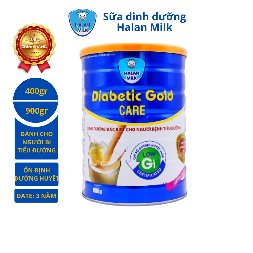 Sữa tiểu đường Diabetic Gold Care HALAN MILK 400gr/900gr | Shopee Việt Nam