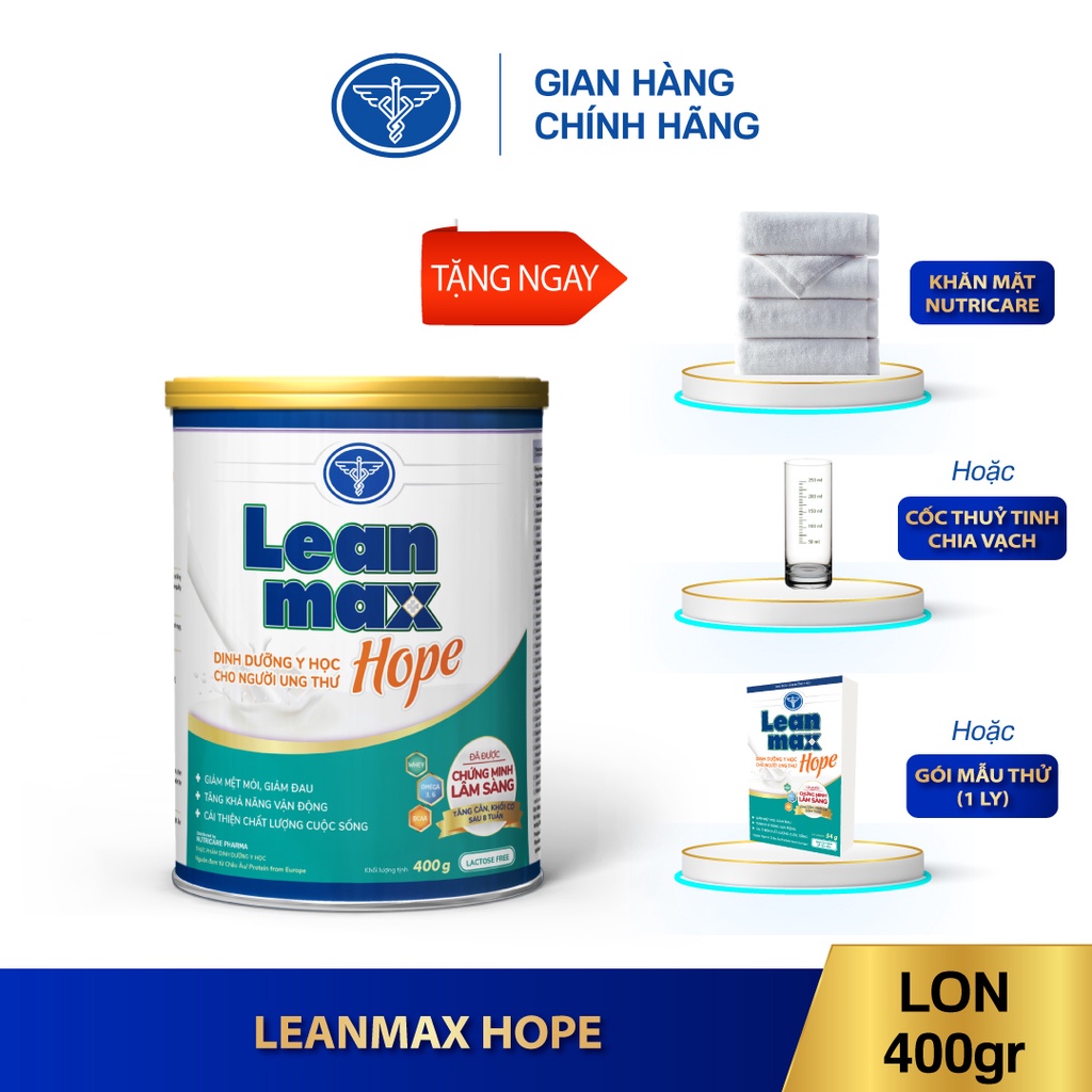 Mua 01 lon sữa Leanmax Hope 400g - Dinh dưỡng dành cho bệnh nhân K giá ...