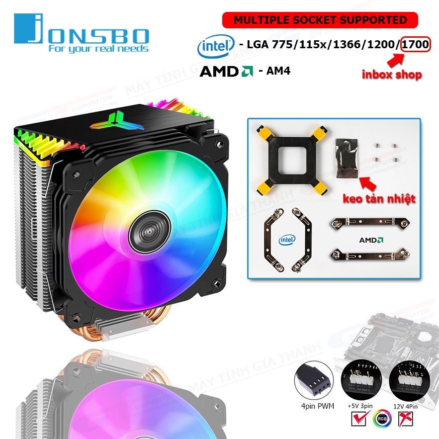 Quạt Tản Nhiệt CPU Jonsbo | CR1000, CR1000GT, CR1000 Plus, CR1200 ...