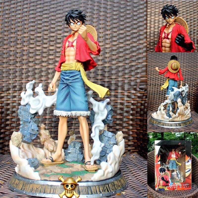 One piece straw hat fantasy Luffy straw hat Legion statue scene model ...