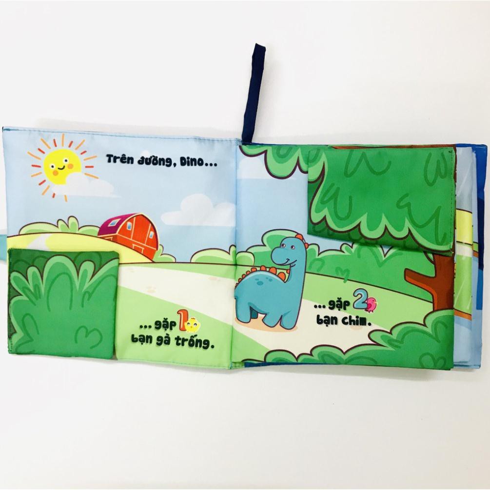 Mua Sách vải cho bé chính hãng Lalala baby - Hành trình của Dino - Made ...