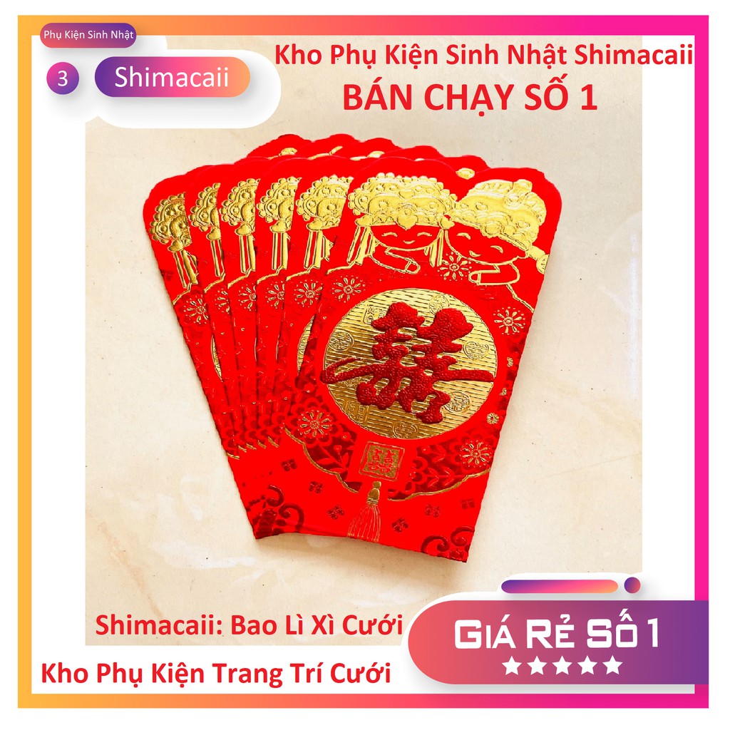 Mua BAO LÌ XÌ ĐÁM CƯỚI - BAO LÌ XÌ TRAO DUYÊN BƯNG QUẢ giá rẻ nhất ...