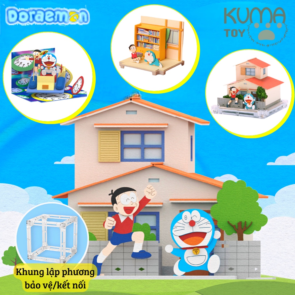 Mua Mô hình 3D Doraemon DIY lắp ghép các tiểu cảnh: nhà Nobita, sân ...