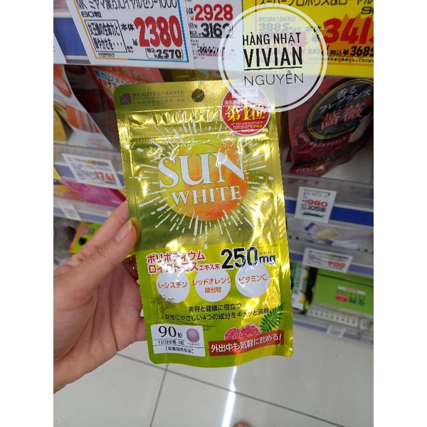 viên chống nắng sun white sales 40% | Shopee Việt Nam
