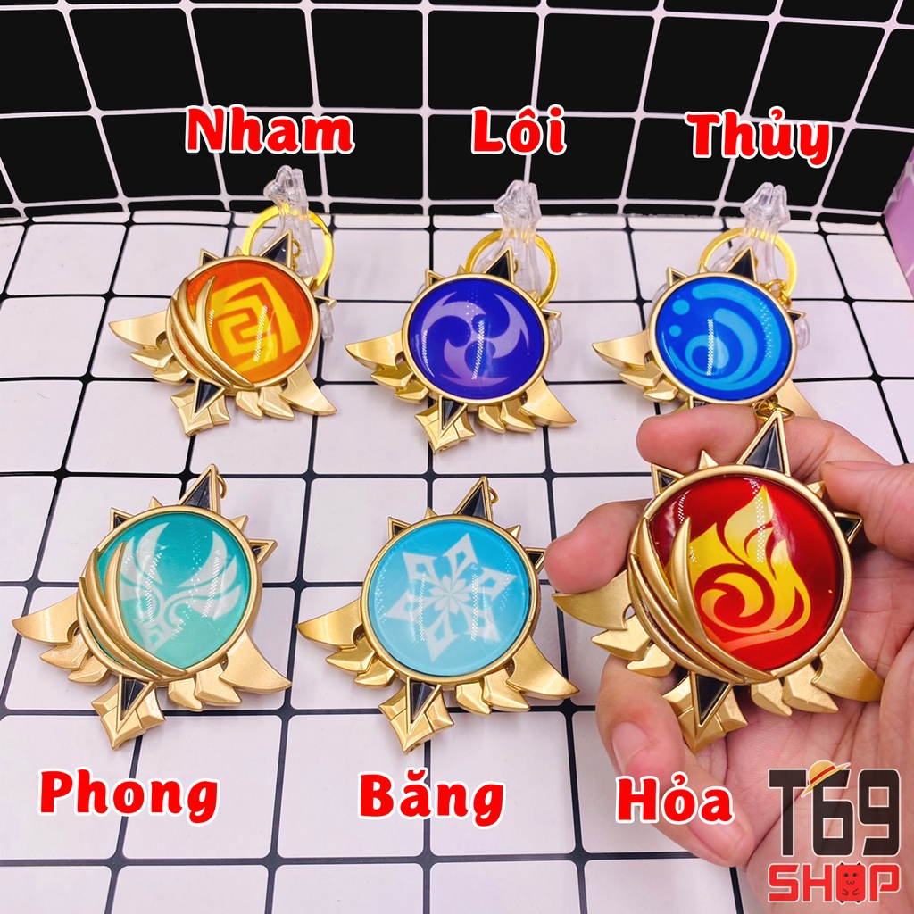 Mua Móc khóa kim loại Nguyên tố Vision game Genshin Impact: Inazuma ...
