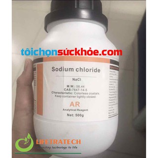 Sodium chloride NaCl tinh khiết thí nghiệm lọ 500g natri clorua ...