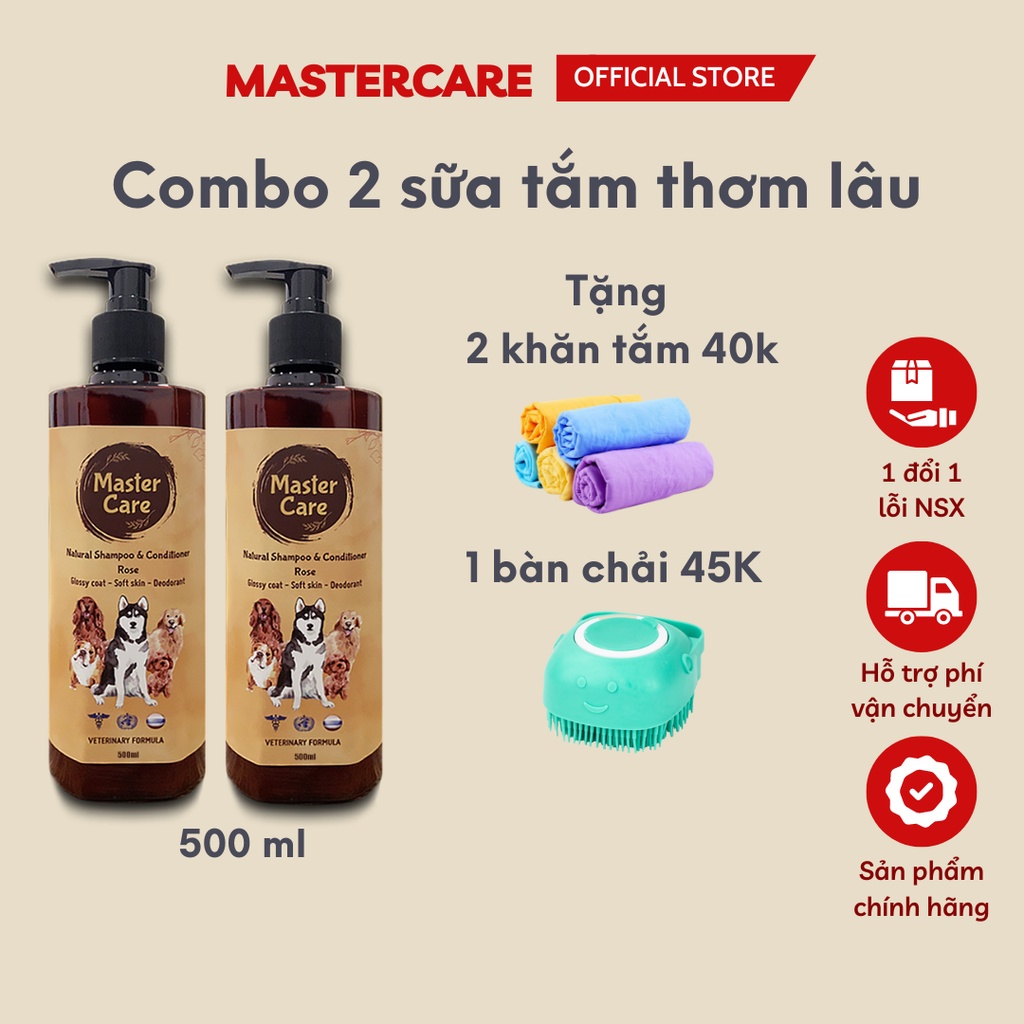 Sữa Tắm Chó Mèo MASTERCARE Siêu Khử Mùi Lưu Hương Đến 7 Ngày Mượt Lông ...